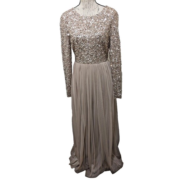 Maya Deluxe | Dresses | Maya Deluxe Formal Dress Sz 8 Blush Sequin ...